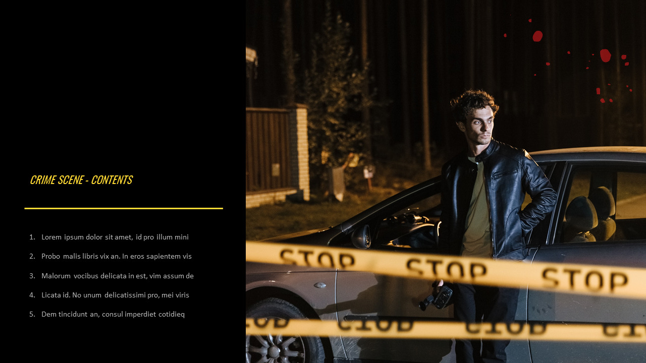 Crime Scene Google Slides to PowerPoint