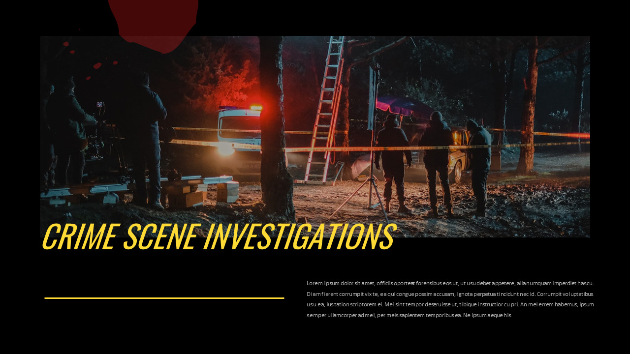 Crime Scene Google Slides to PowerPoint