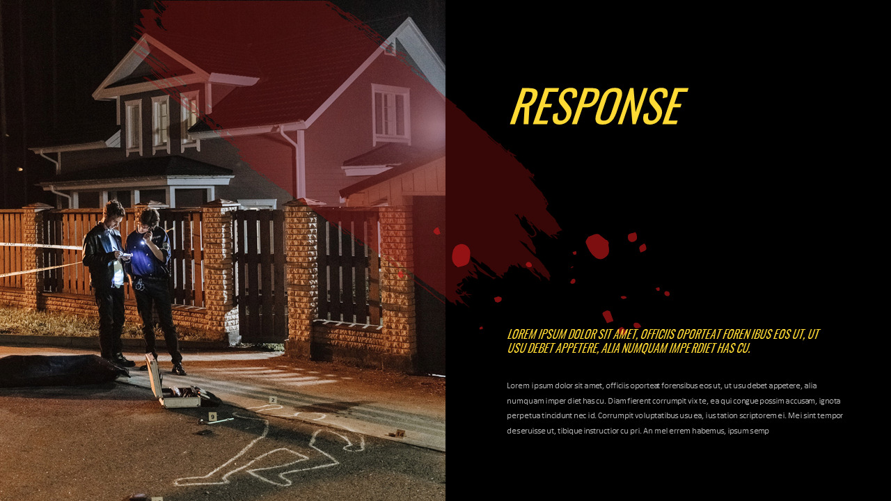 Crime Scene Google Slides to PowerPoint