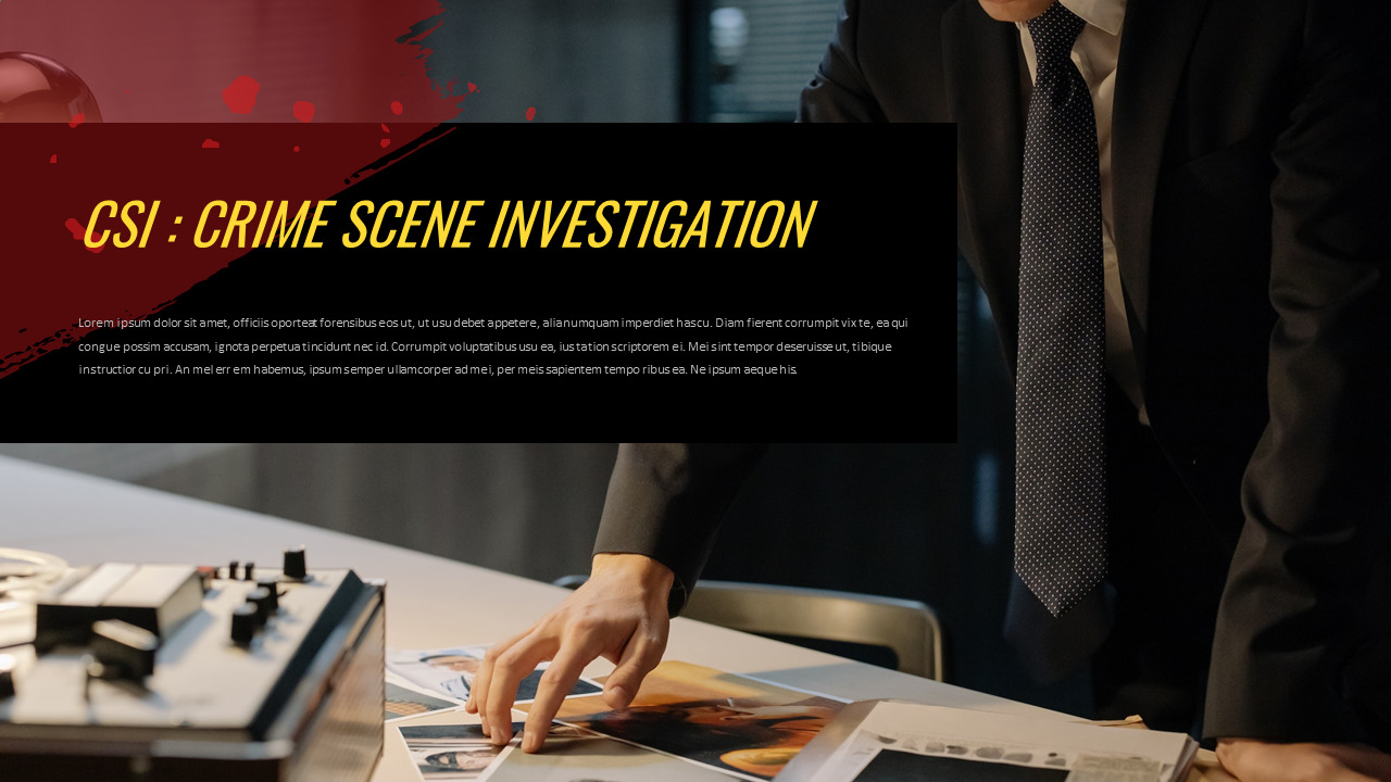 Crime Scene Google Slides to PowerPoint