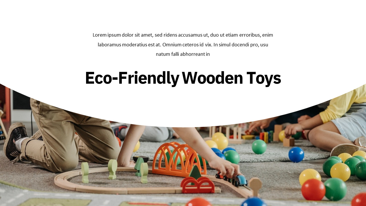 Eco-Friendly Wooden Toys Simple Slides Templates