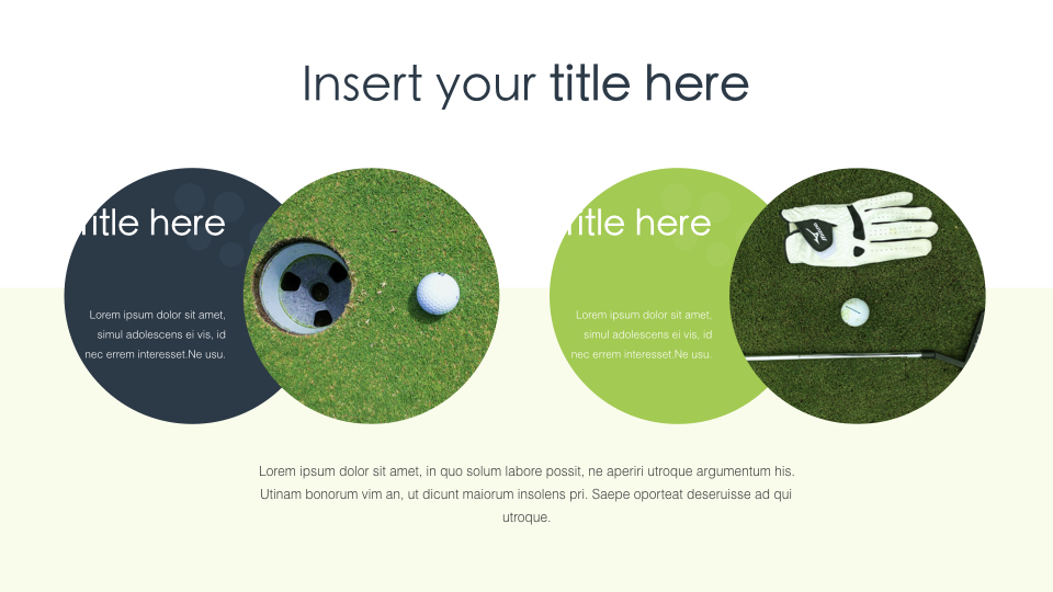 Golf Simple Keynote Template
