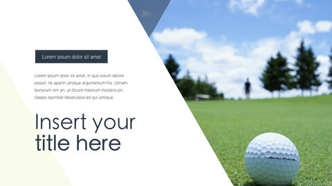 골프 심플한 키노트 템플릿