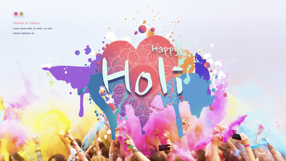 Happy Holi Keynote Presentation Template