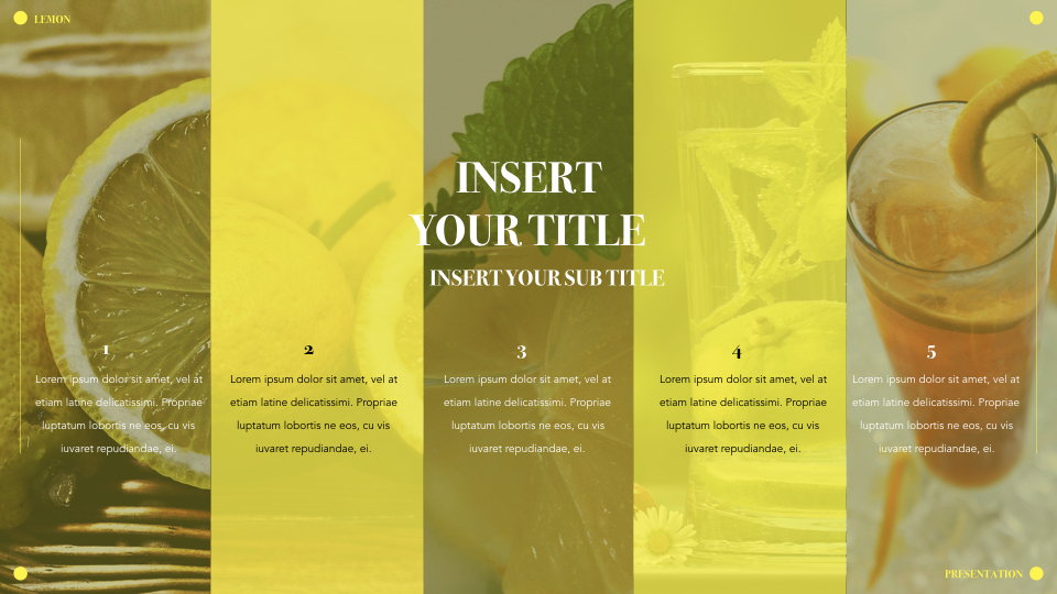 Lemon PowerPoint Templates Multipurpose Design|Business|Keynote