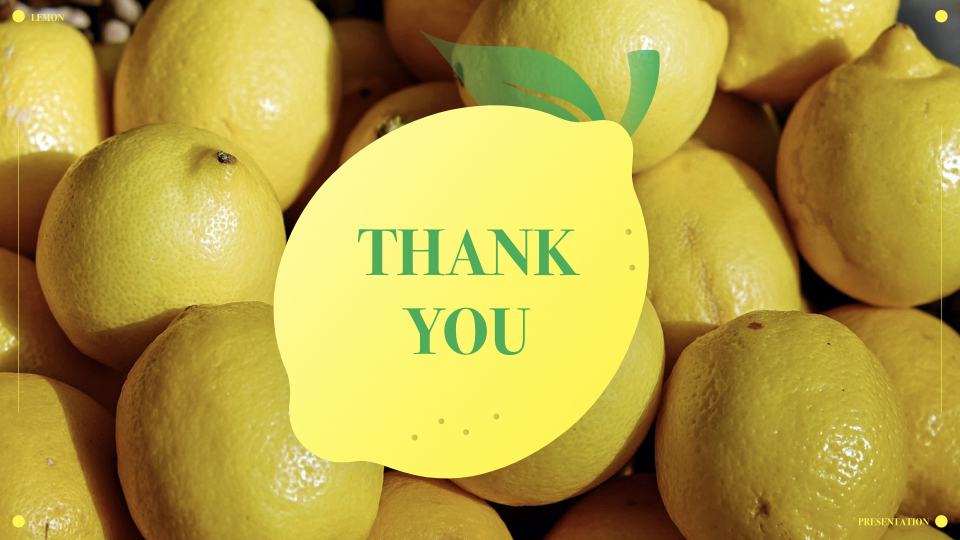Lemon PowerPoint Templates Multipurpose Design|Business|Keynote