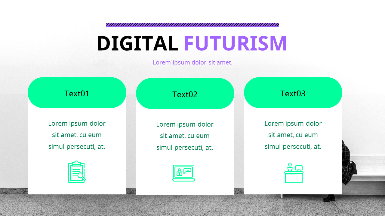 Digital Futurism business presentation template