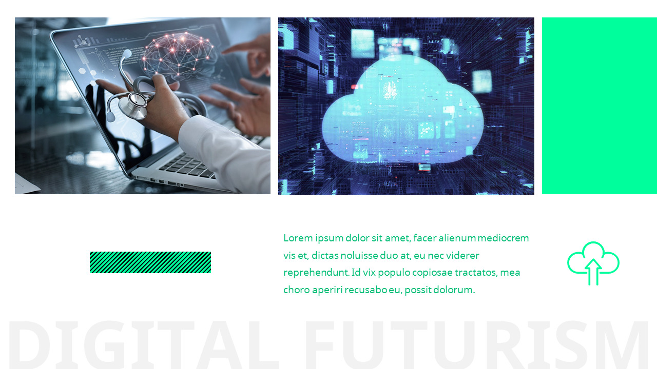 Digital Futurism business presentation template