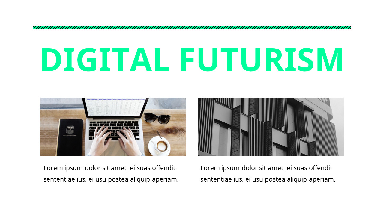 Digital Futurism business presentation template