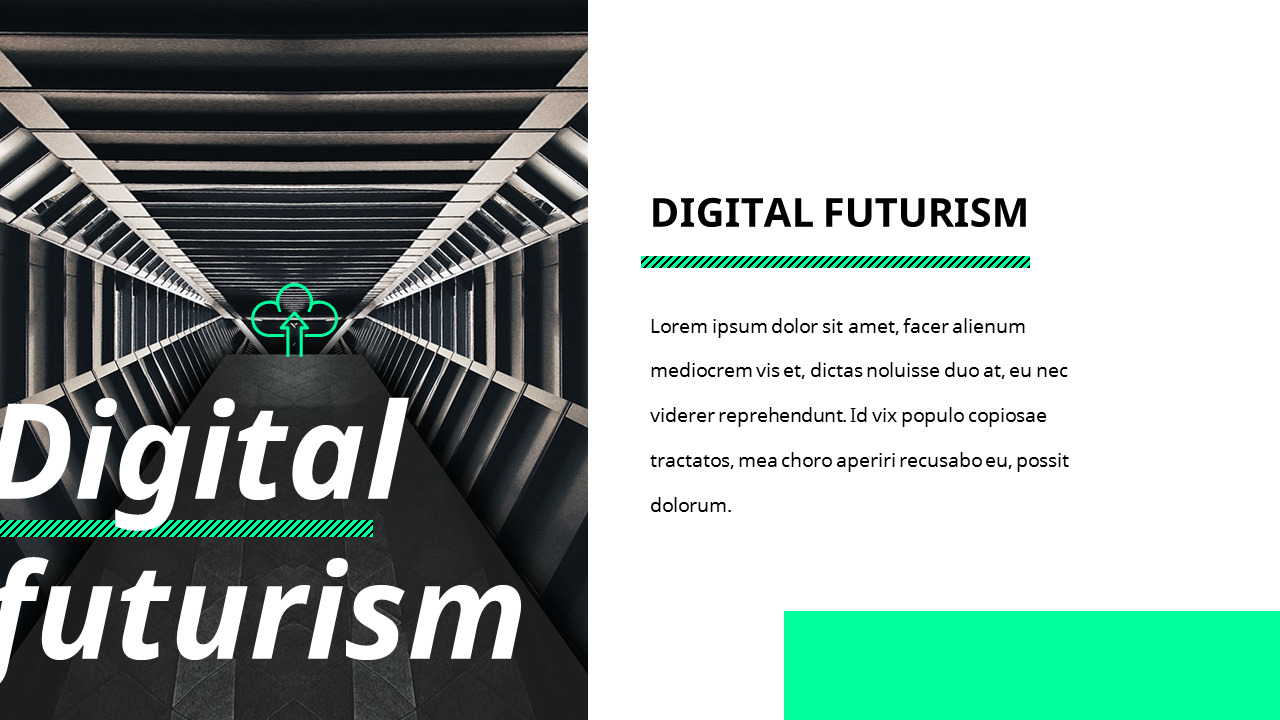 Digital Futurism business presentation template