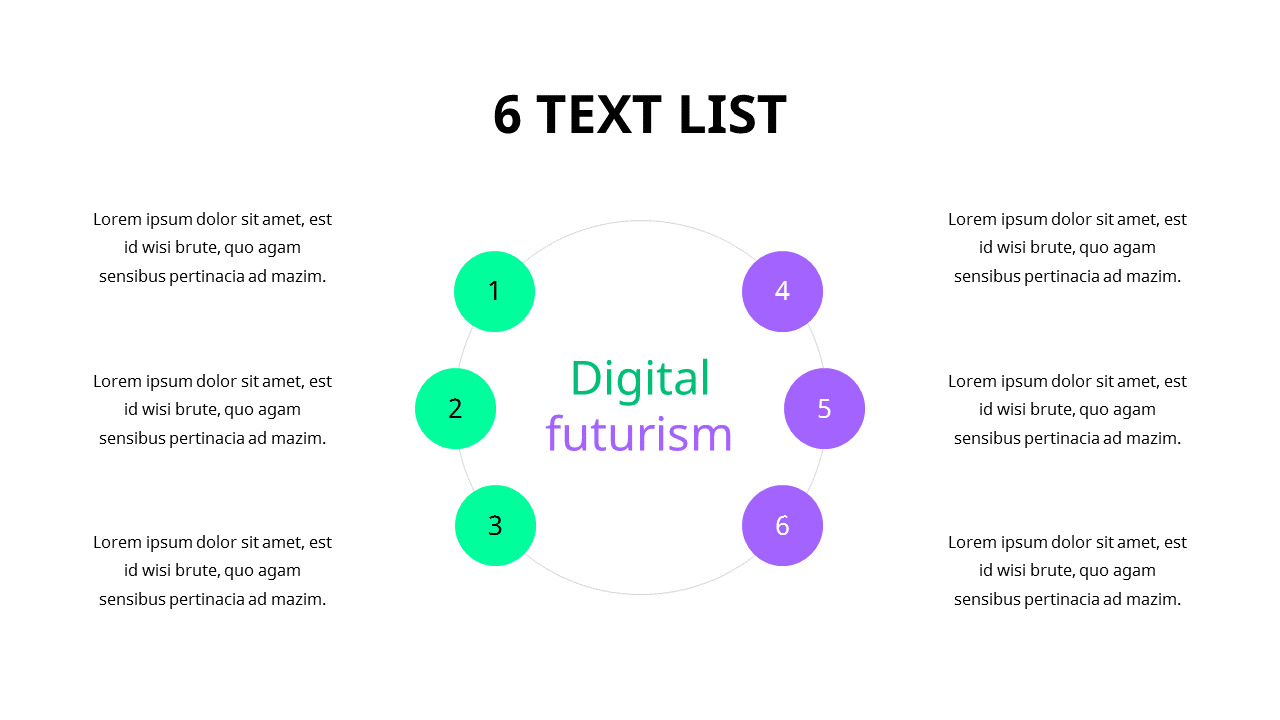 Digital Futurism business presentation template
