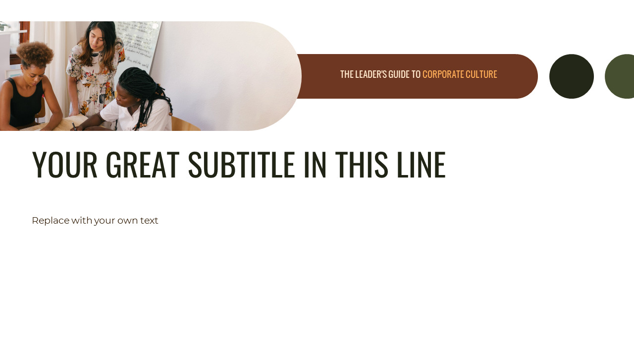 Free google slides template free - Corporate Culture