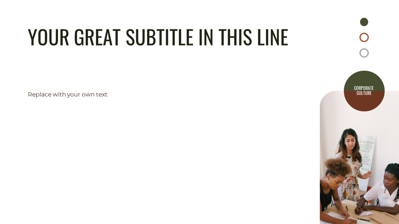 Free google slides template free - Corporate Culture