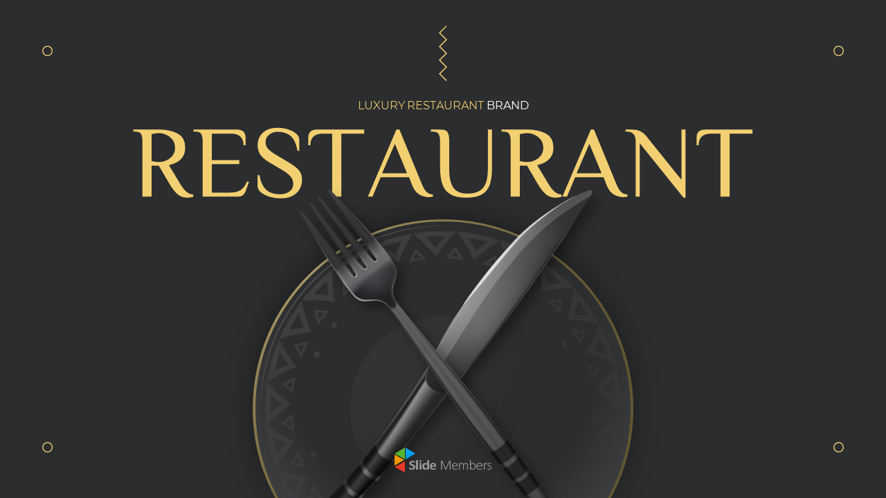 Luxury Restaurant Brand business ppt presentation