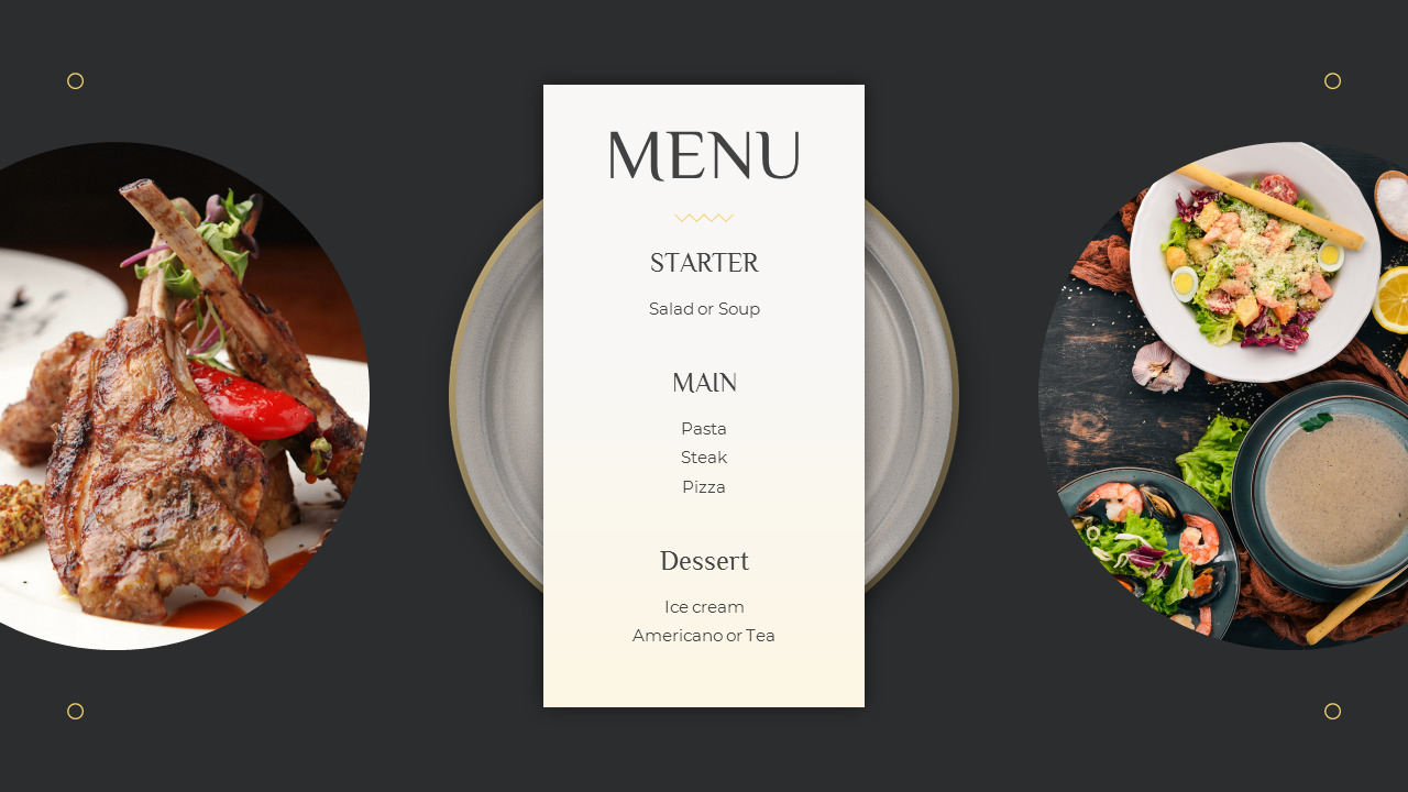 Expensive Restaurant Menu