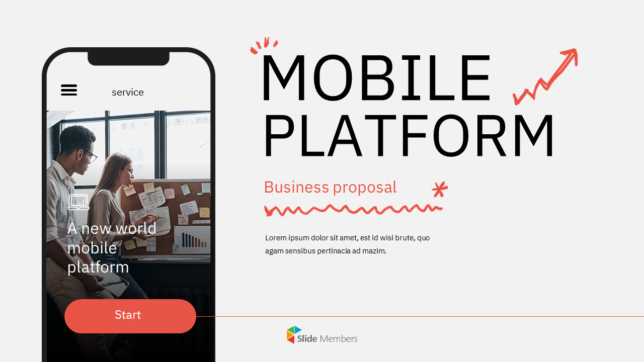 Mobile Service Planning slide design