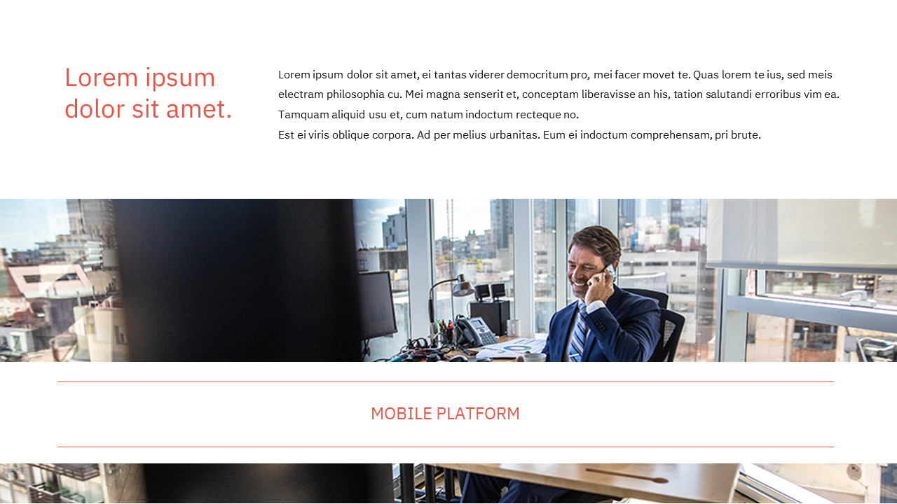 Mobile Service Planning slide design