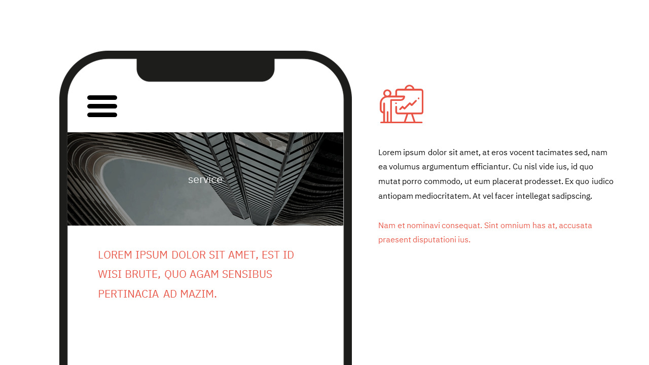 Mobile Service Planning slide design