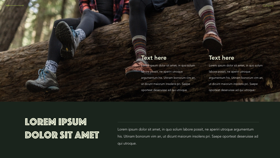Camping PowerPoint Templates Multipurpose Design|Lifestyle|Keynote