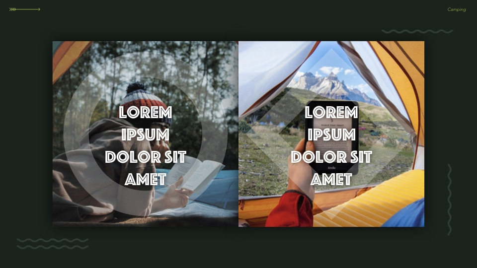 Camping PowerPoint Templates Multipurpose Design|Lifestyle|Keynote