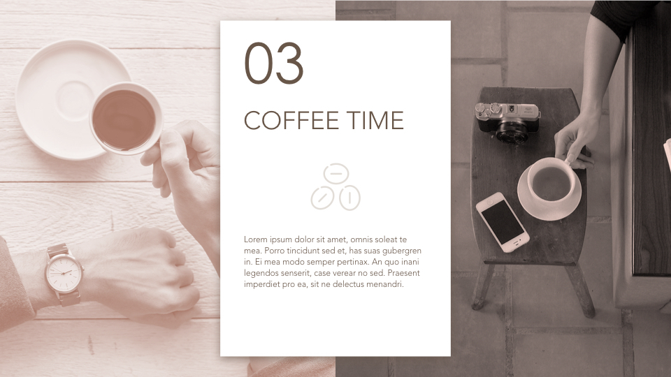 Coffee Time Simple Keynote Template