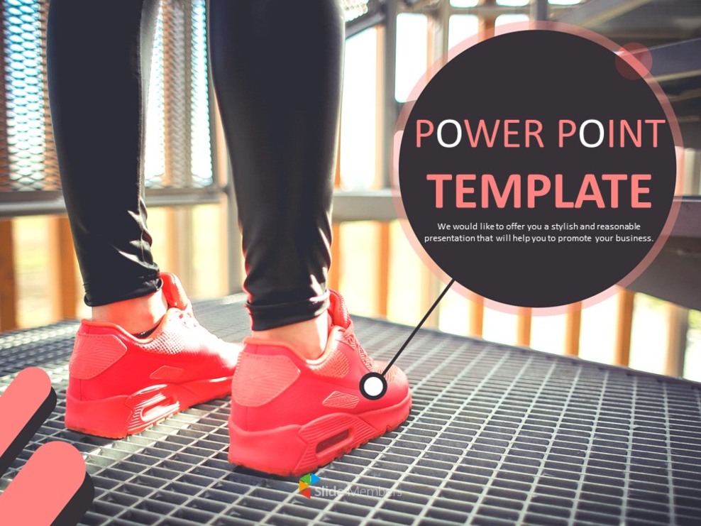 Pink Running Shoes - Free PPT Sample