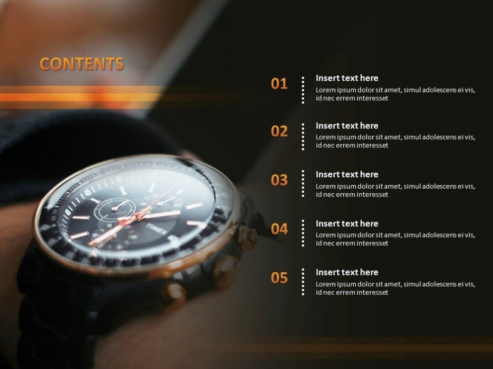 Watch for Men - Free Powerpoint Template