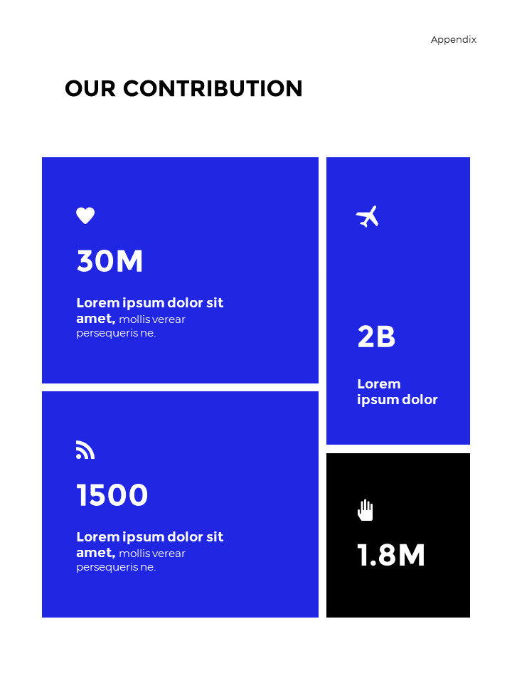 Blue Simple Layout Annual Report google slides powerpoint