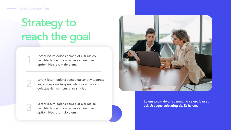 Business Plan slide template