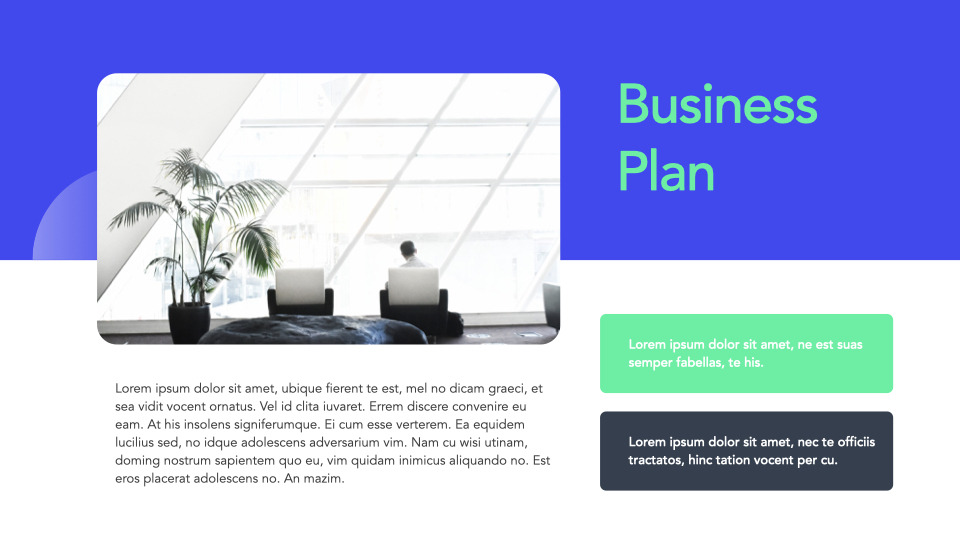 Business Plan slide template