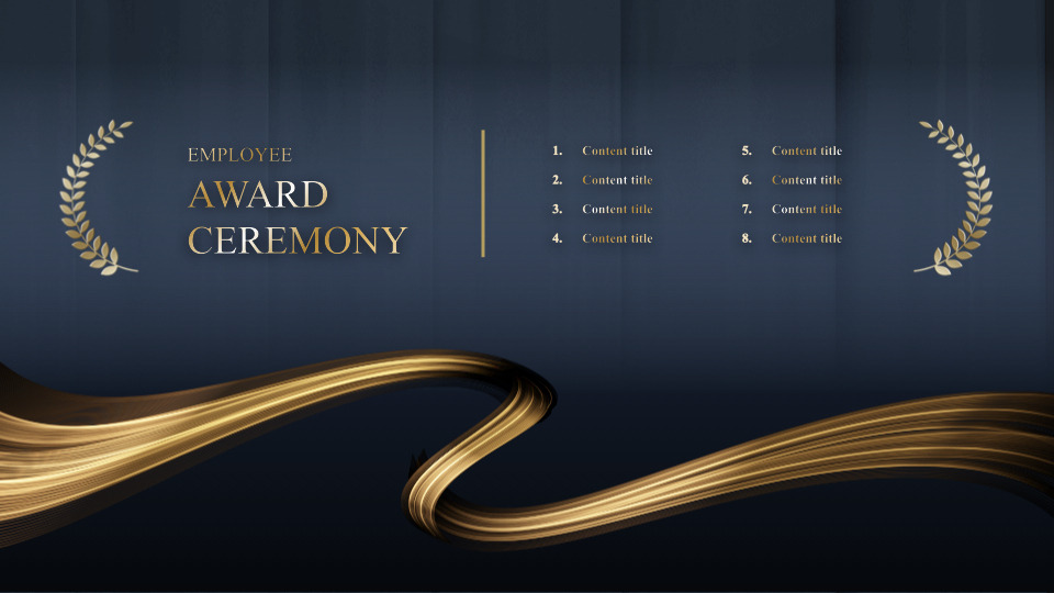 Employee Award Ceremony Product Deck