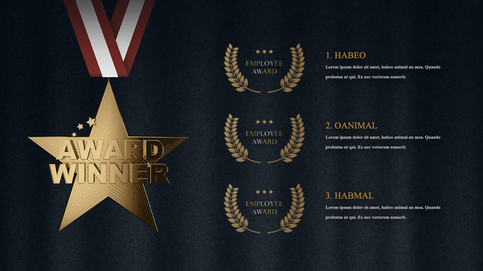 Employee Award Ceremony Product Deck