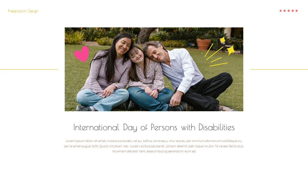 International Day of Persons with Disabilities Simple Slides Templates