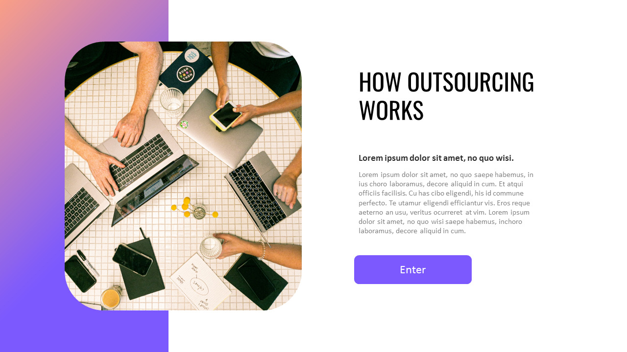 Outsourcing google slides slides