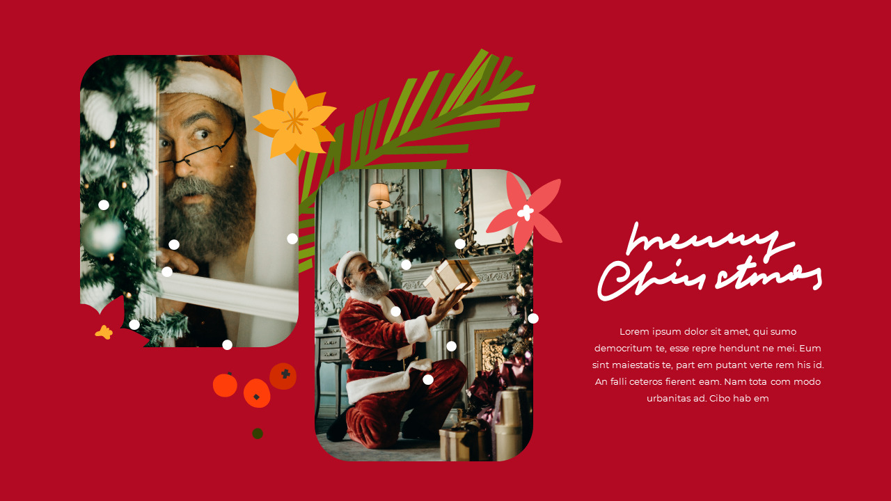 This Christmas google slides presentation slides