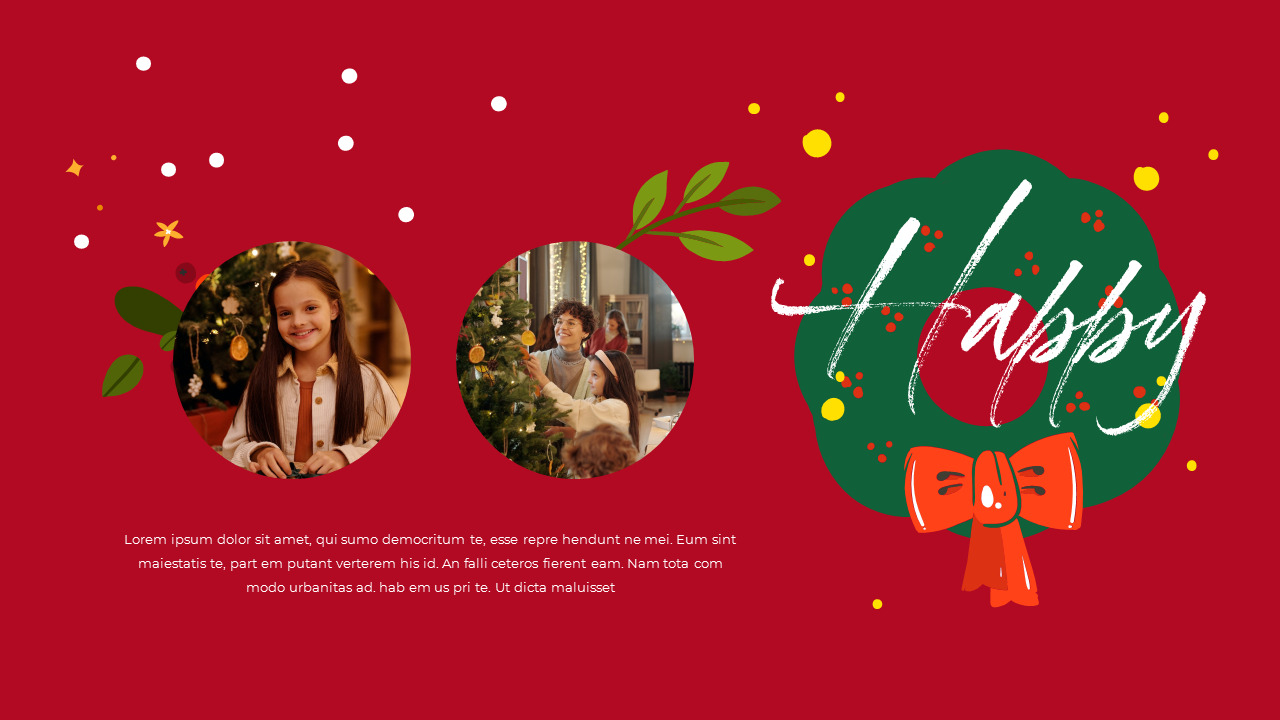 This Christmas google slides presentation slides