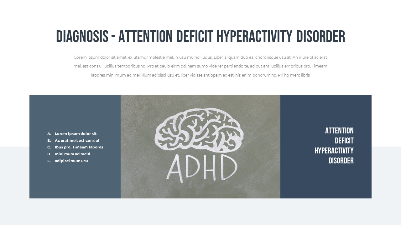 ADHD 클리닉 슬라이드 프레젠테이션