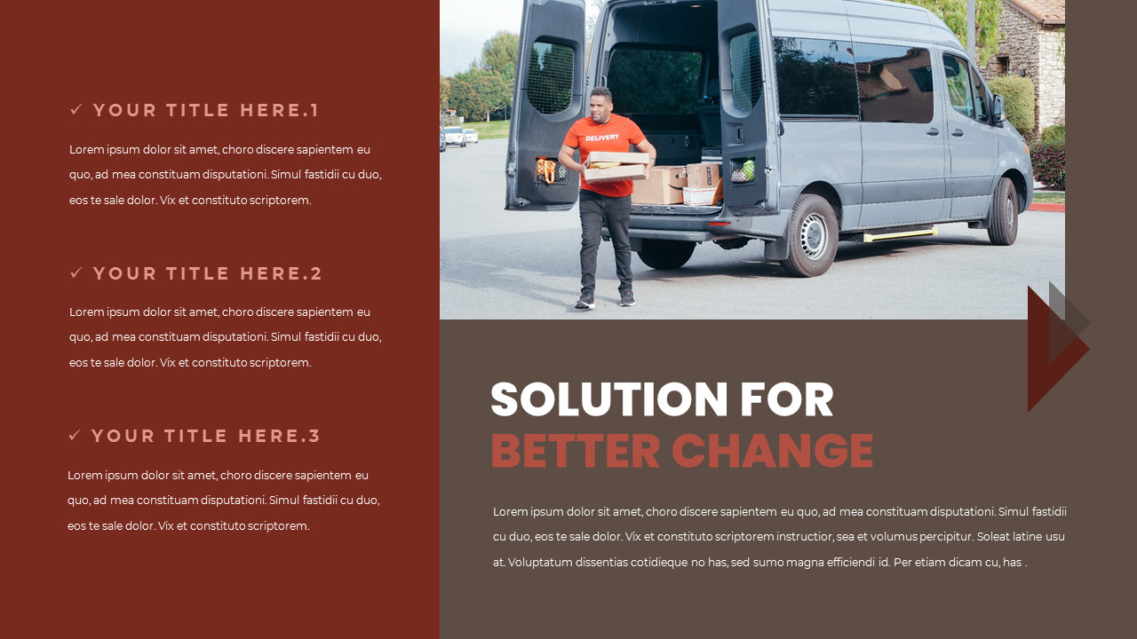 Delivery Service future ppt template