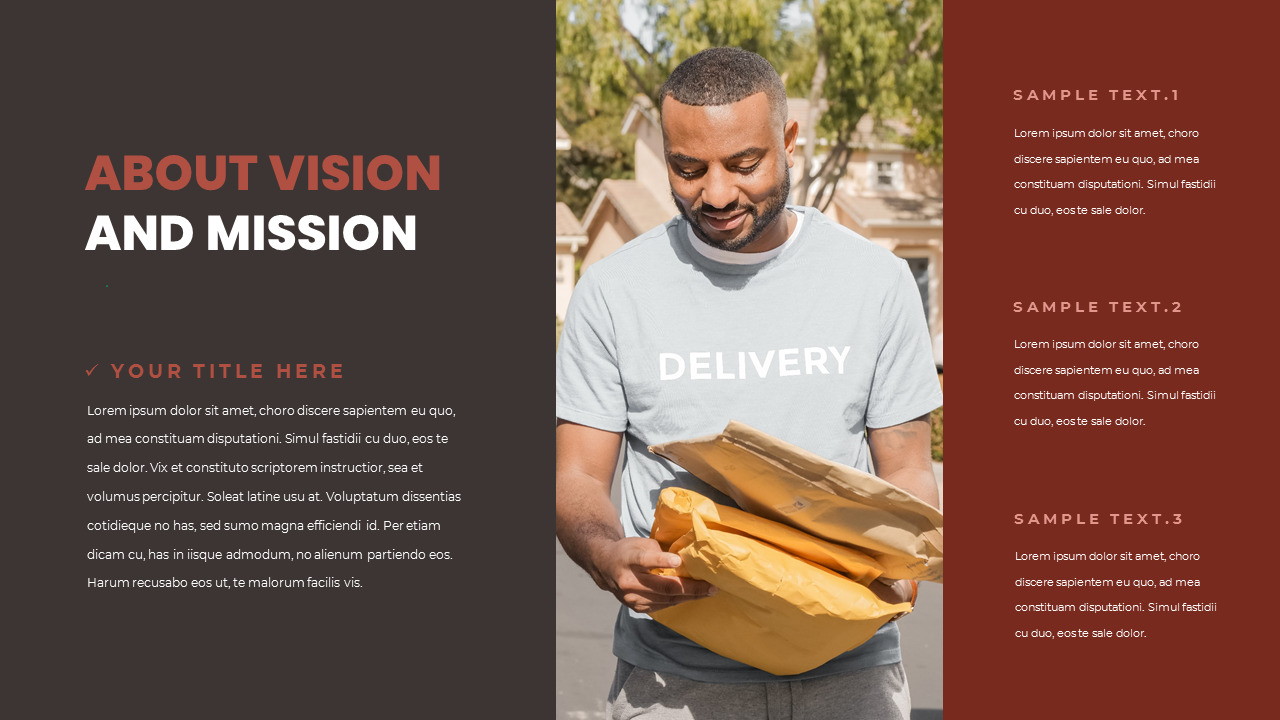 Delivery Service future ppt template