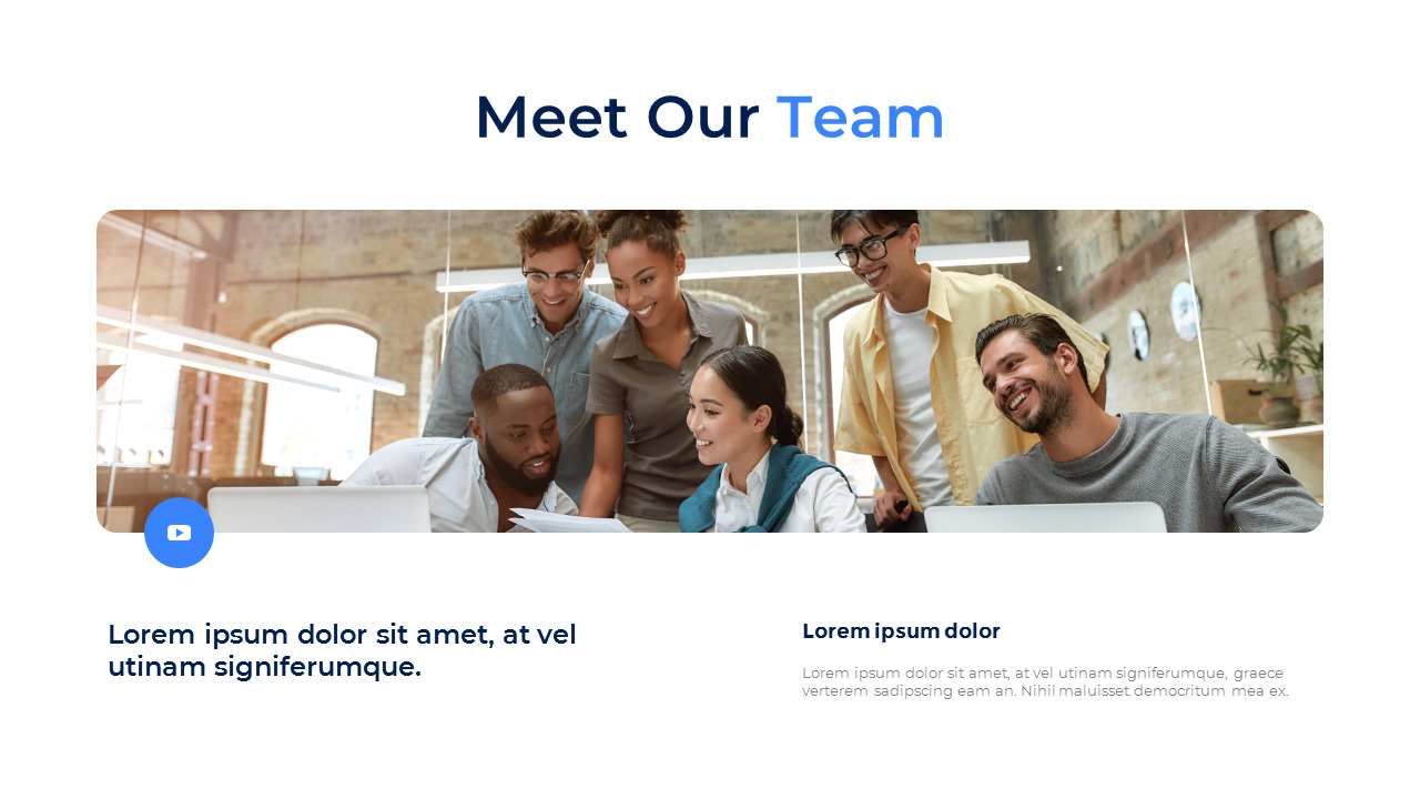 Business Teamwork company profile ppt template