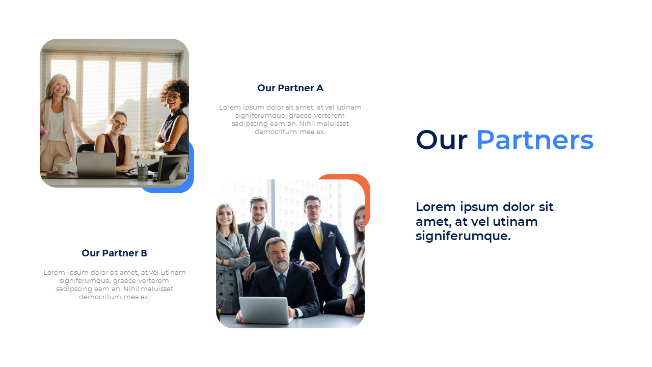 Business Teamwork company profile ppt template