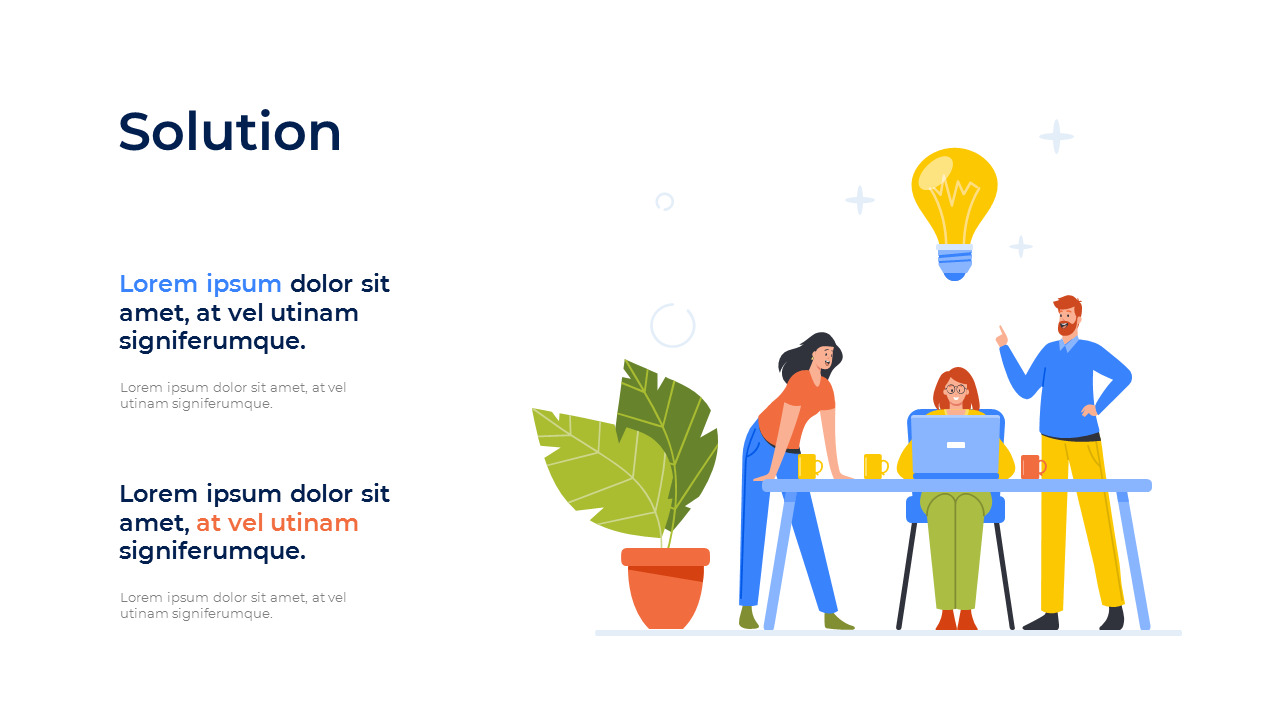 Business Teamwork company profile ppt template