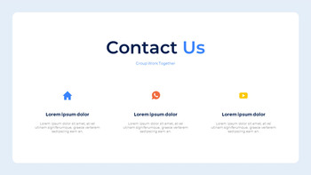 Business Teamwork company profile ppt template