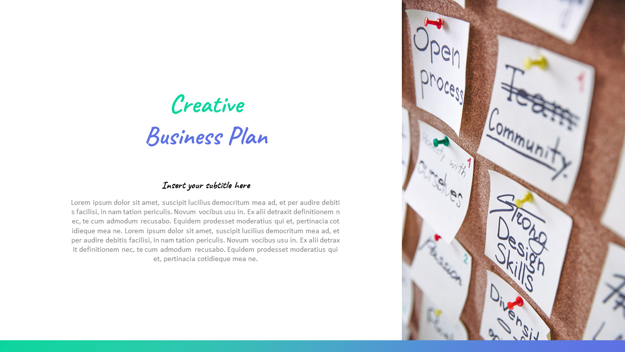 Creative Business Plan powerpoint presentation themes