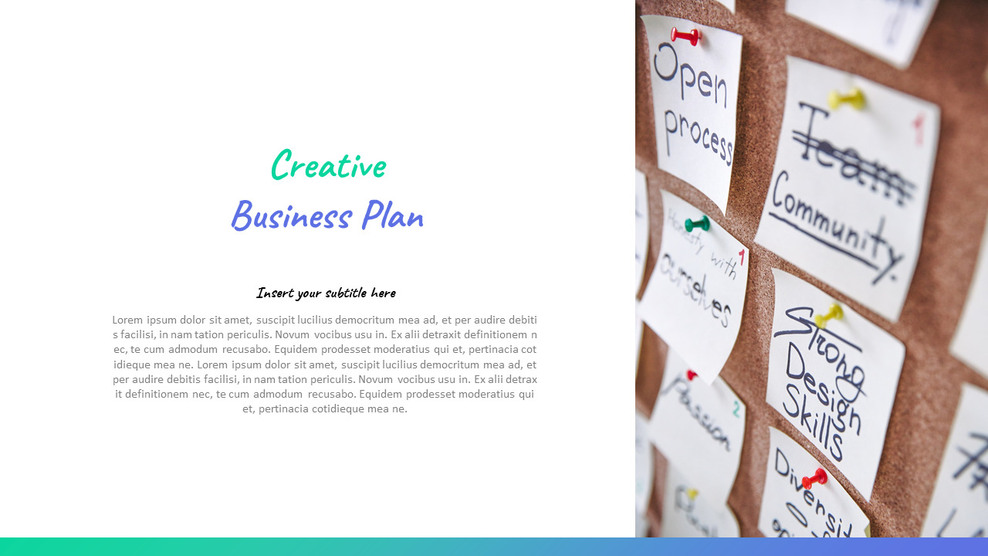 Creative Business Plan powerpoint presentation themes