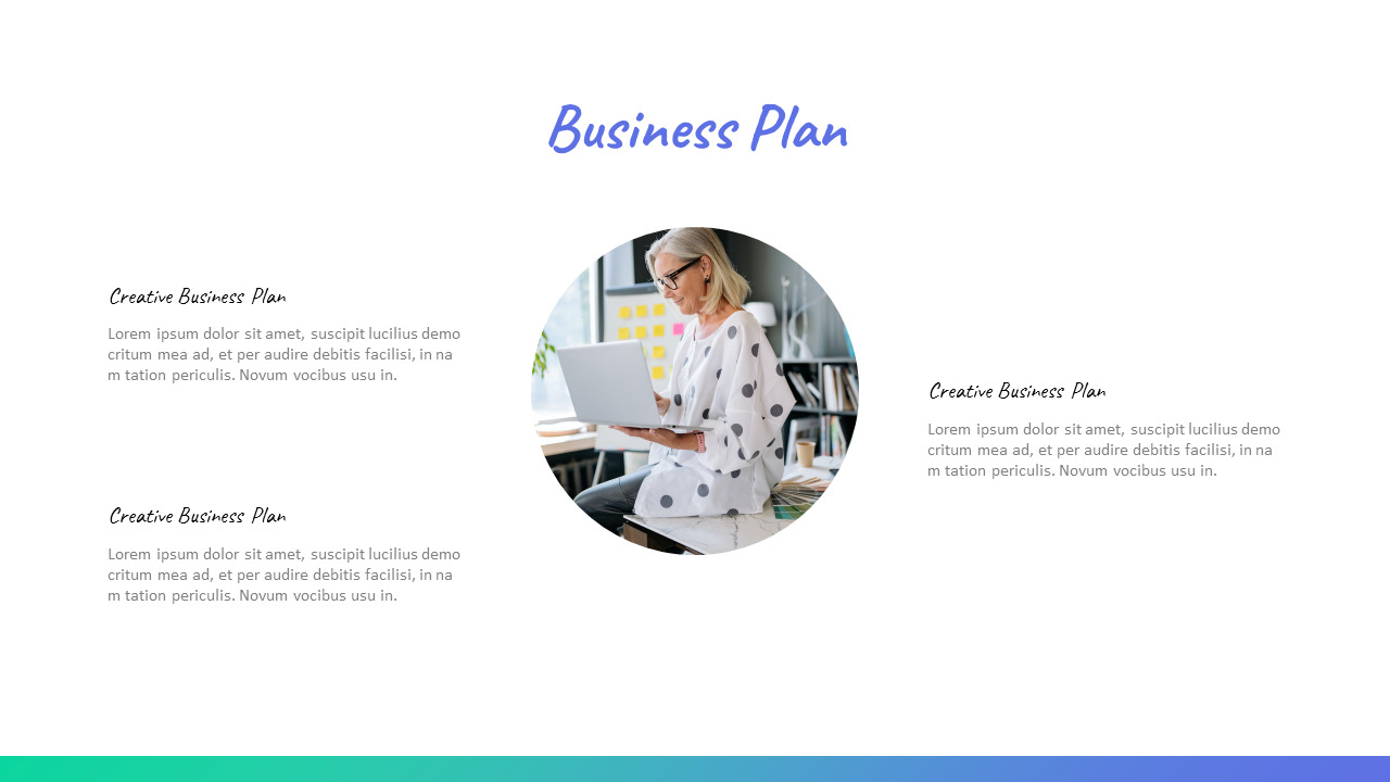 Creative Business Plan powerpoint presentation themes