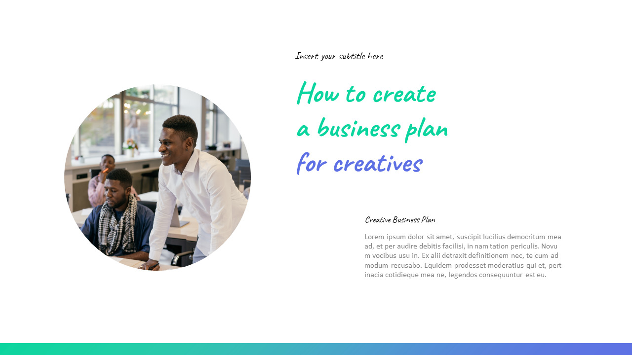 Creative Business Plan powerpoint presentation themes