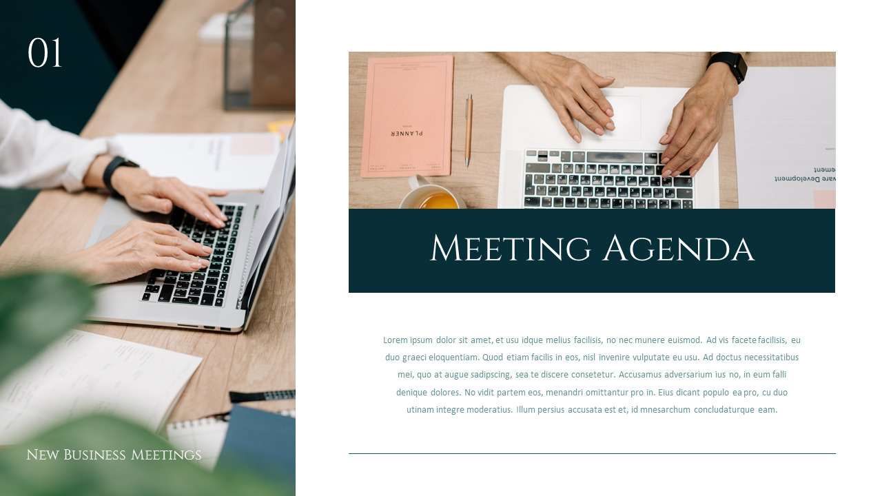 Free free powerpoint template business - New Business Meetings|Slides