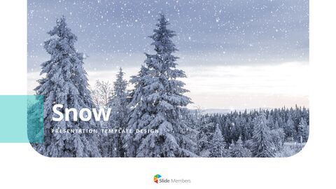 Snow template design|Construction|PPT