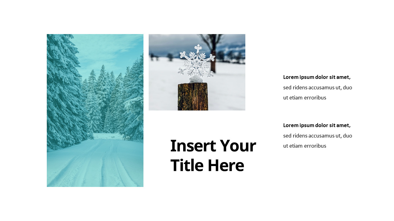 Snow template design|Construction|PPT